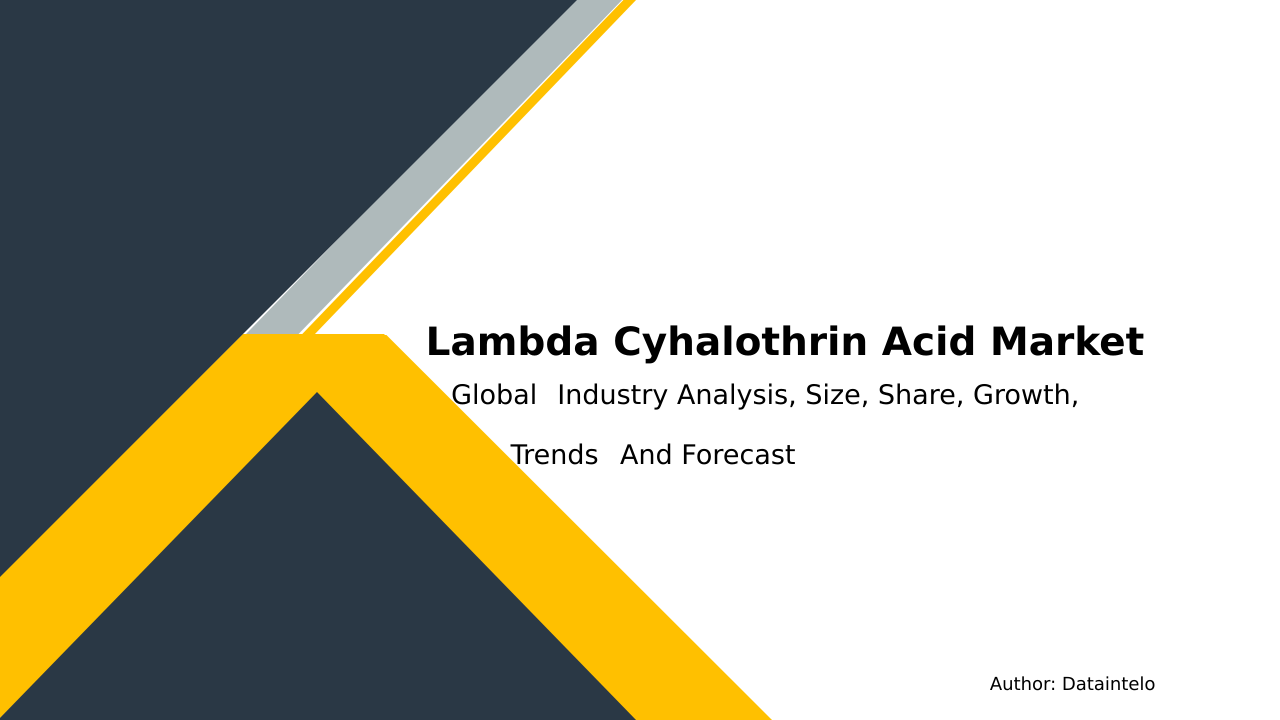 Lambda Cyhalothrin Acid Market Report Global Forecast From 2025 To 2033